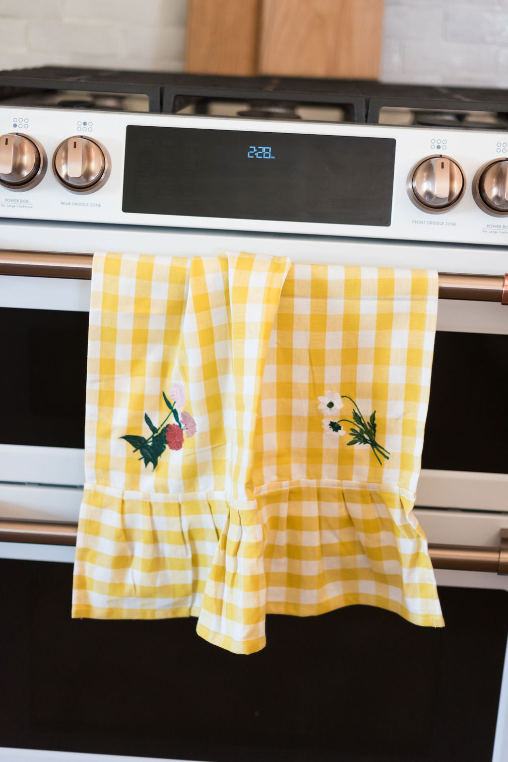 Gingham dish towels store